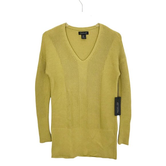 Rachel Zoe | Sweaters | Rachel Zoe Ribbed Knit Tunic Sweater V Neck ...